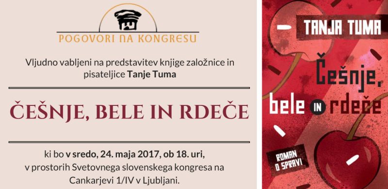 Predstavitev knjige: Češnje, bele in rdeče (Tanja Tuma) – Založba ...